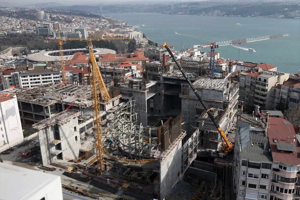 Atatürk Kültür Merkezi Taksim'de yükselmeye başladı (Yeni AKM projesi ...