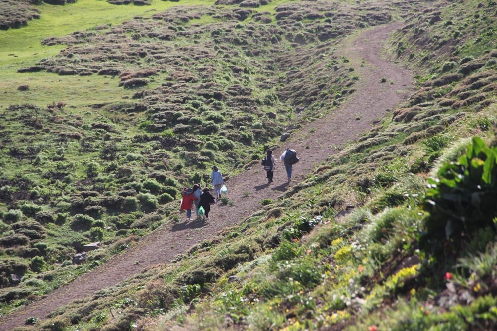 Huzur sağlandı, Gerindal Krater Gölü'ne ilgi arttı