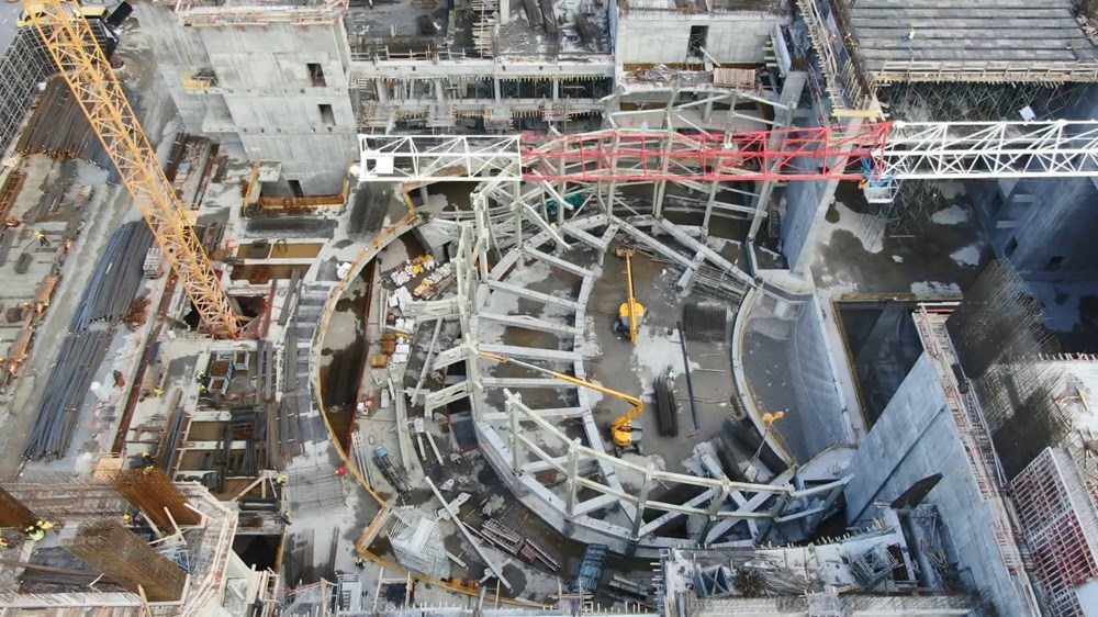 Atatürk Kültür Merkezi Taksim'de yükselmeye başladı (Yeni AKM projesi ...