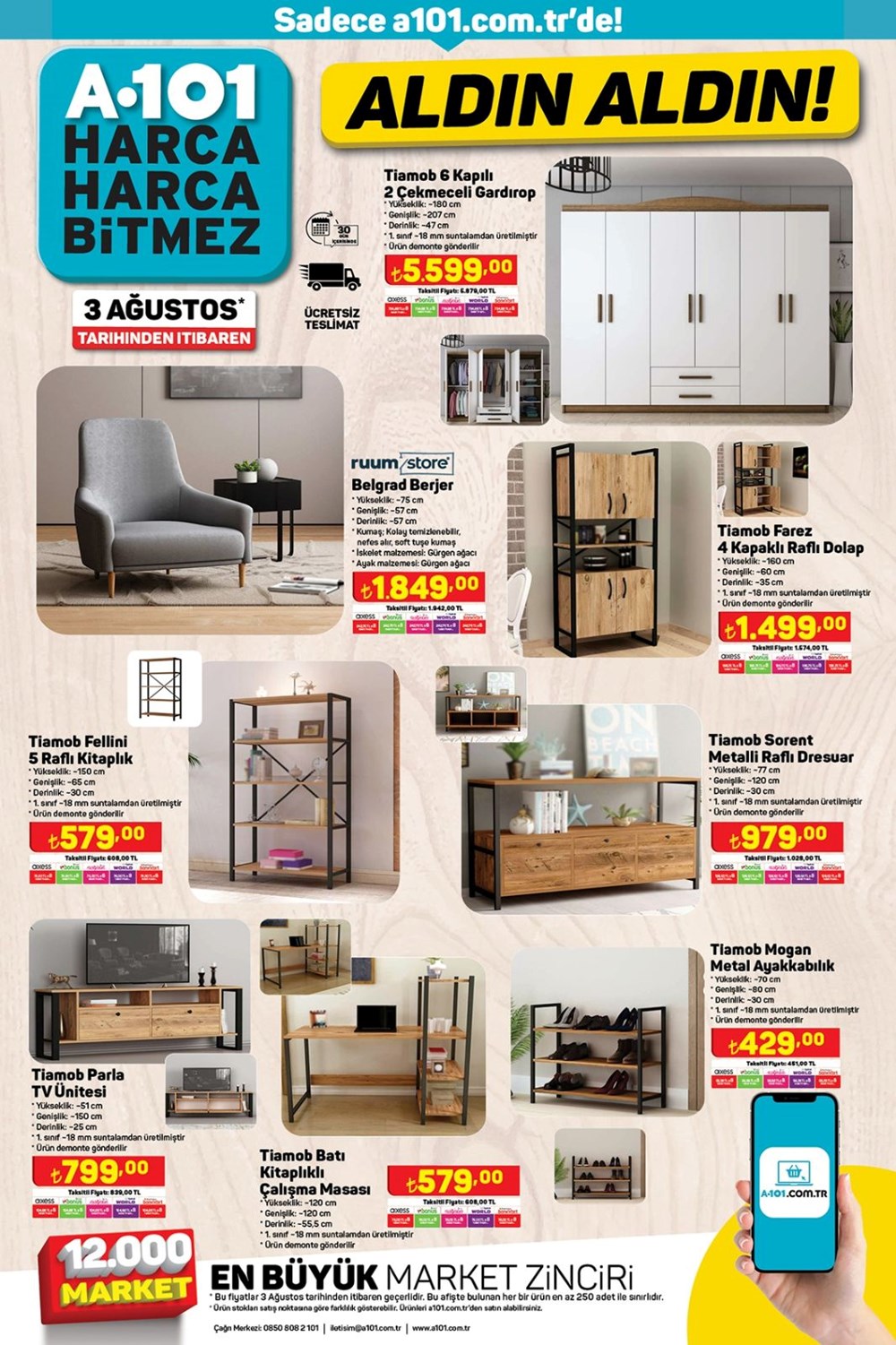 A101 market ağustos ayına özel yeni indirimli ürünler listesi (3 ...