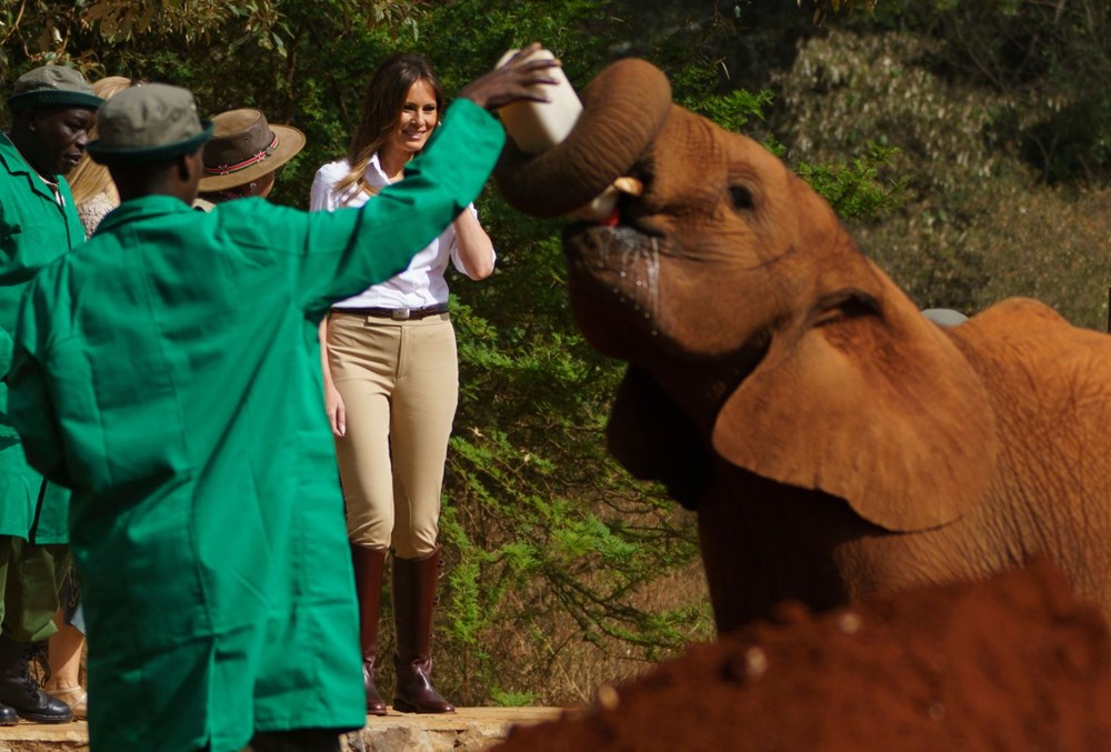 Melania Trump safari turunda - Son Dakika Dünya Haberleri | NTV Haber