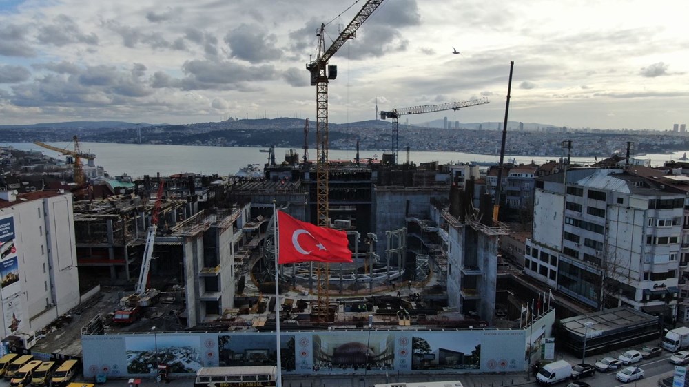 Atatürk Kültür Merkezi Taksim'de yükselmeye başladı (Yeni AKM projesi ...