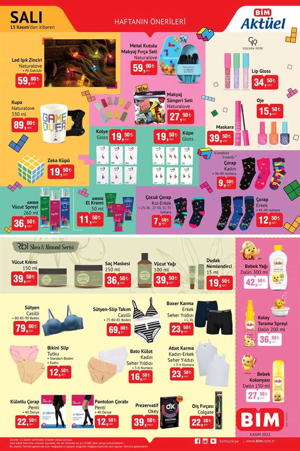 BİM market indirimli ürünler listesinde bu hafta (16-22 Kasım BİM ...