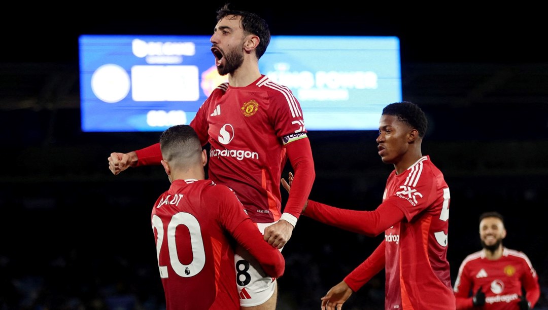 Manchester United'ı sırtlayan adam Bruno Fernandes yıldızların arasına ...