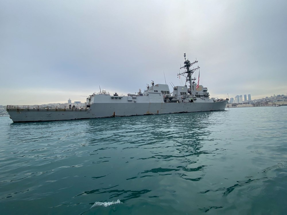 ABD savaş gemisi USS Nitze İstanbul Boğazı'na demirledi - Son Dakika ...