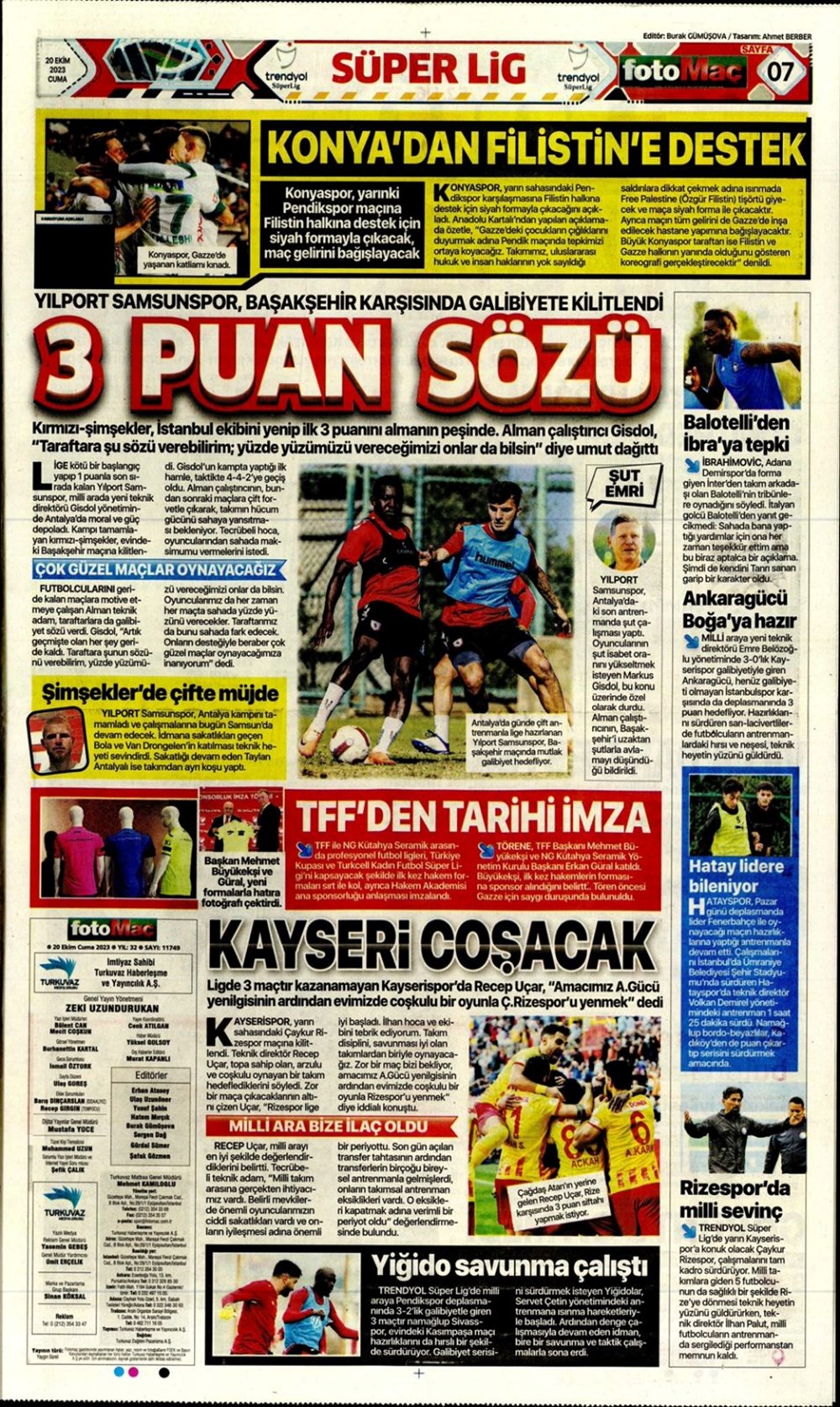 Derbinin Kilidini Açacak Anahtarlar 20 Ekim 2023 Spor Manşetleri