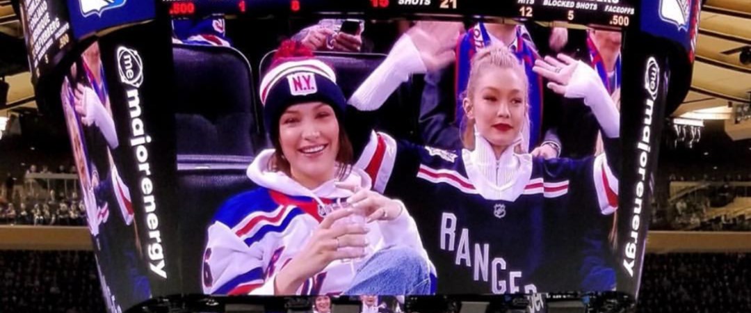 Bella Hadid NBA'den sonra buz hokeyi maçına damga vurdu - Son Dakika ...