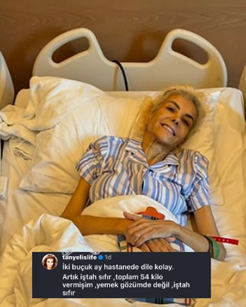 Tedavisi hastanede devam eden Tanyeli: 2,5 ayda 54 kilo verdim - Son ...