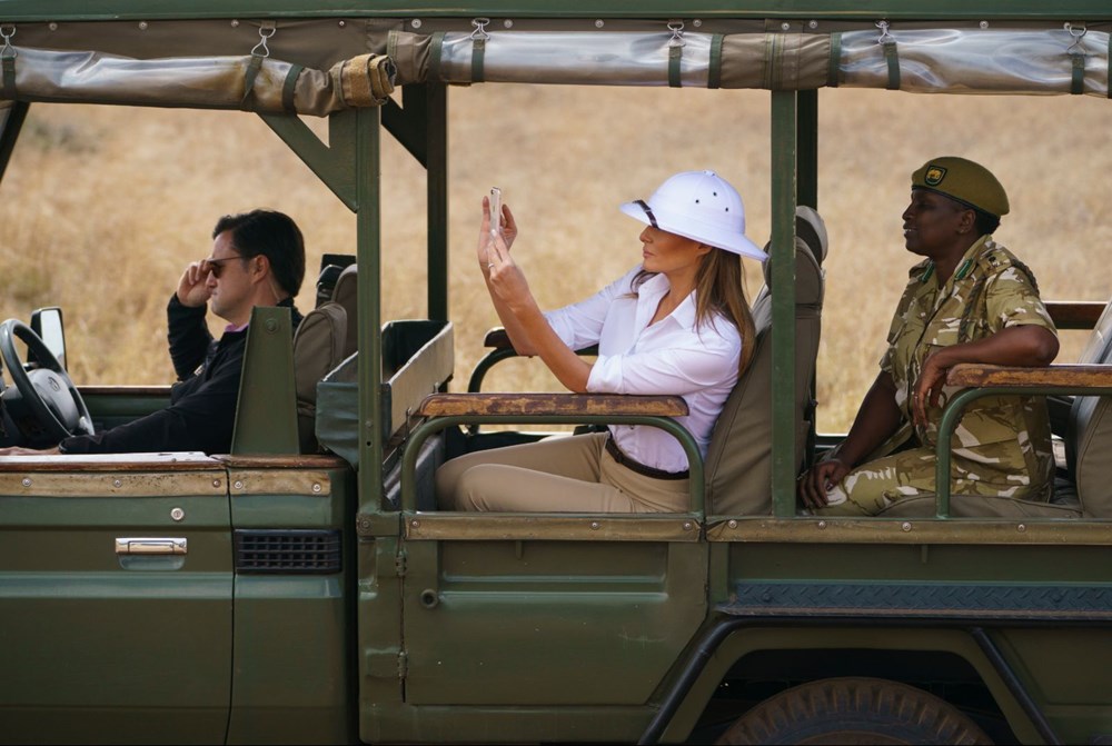 Melania Trump safari turunda - Son Dakika Dünya Haberleri | NTV Haber