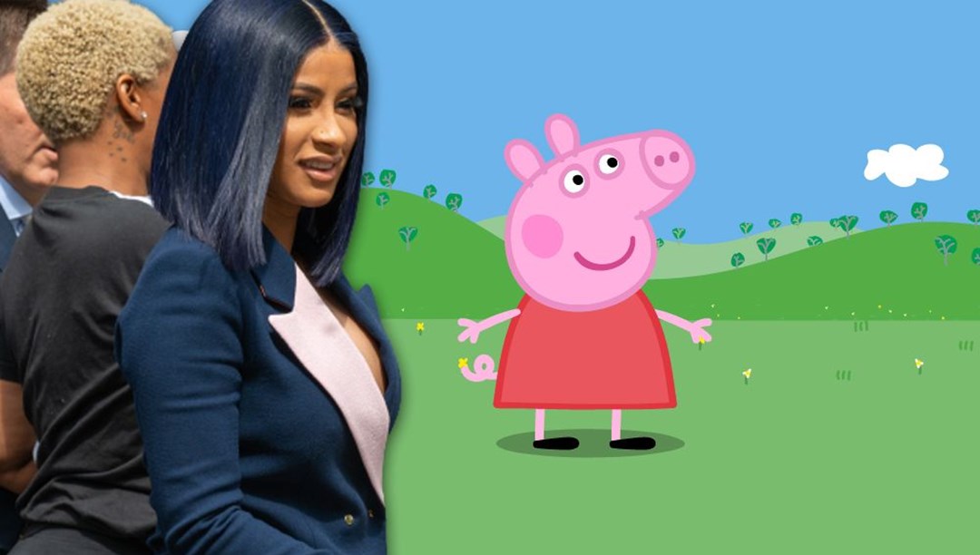 Cardi B'den çizgi karakter Peppa Pig'e tehdit: Günlerini saymaya başla