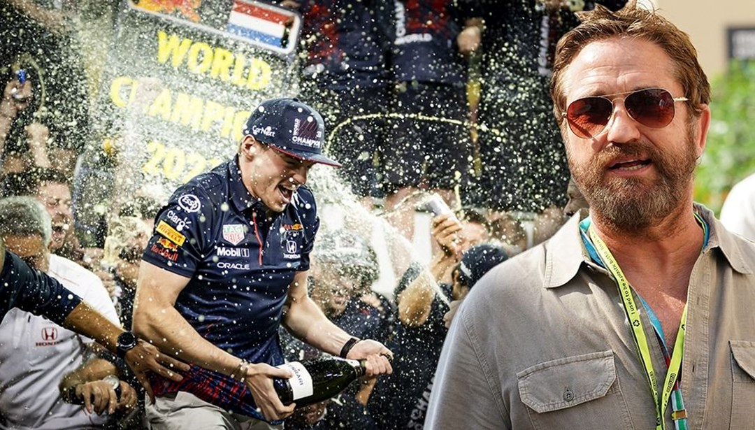 Gerard Butler, Formula 1 Abu Dhabi Grand Prix'i VIP koltuğunda seyretti ...