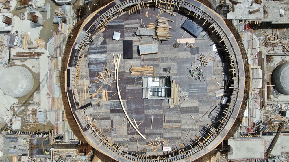 Levent'teki Barbaros Hayrettin Paşa Cami'nin yüzde 75'i tamamlandı ...