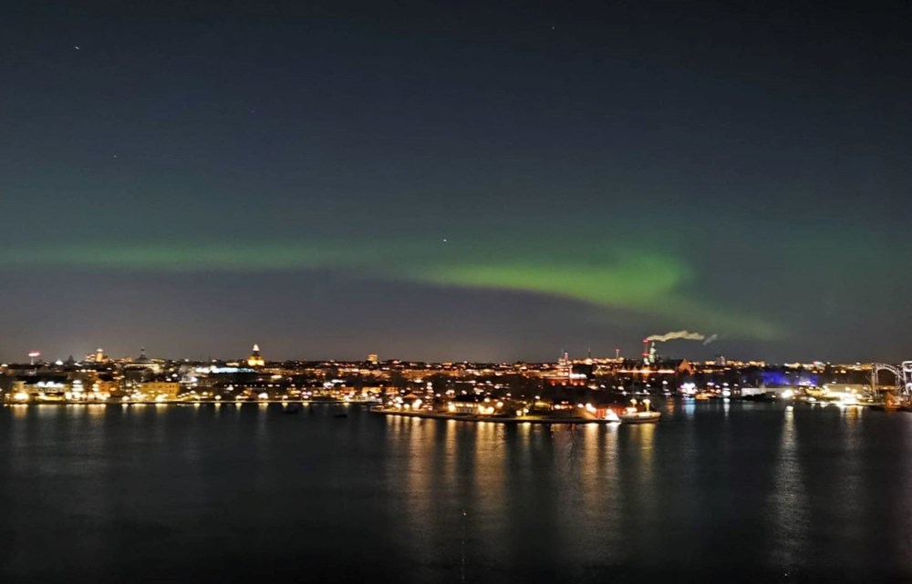 İsveç'in başkenti Stockholm'de "Kuzey Işıkları" gözlendi - Son Dakika ...