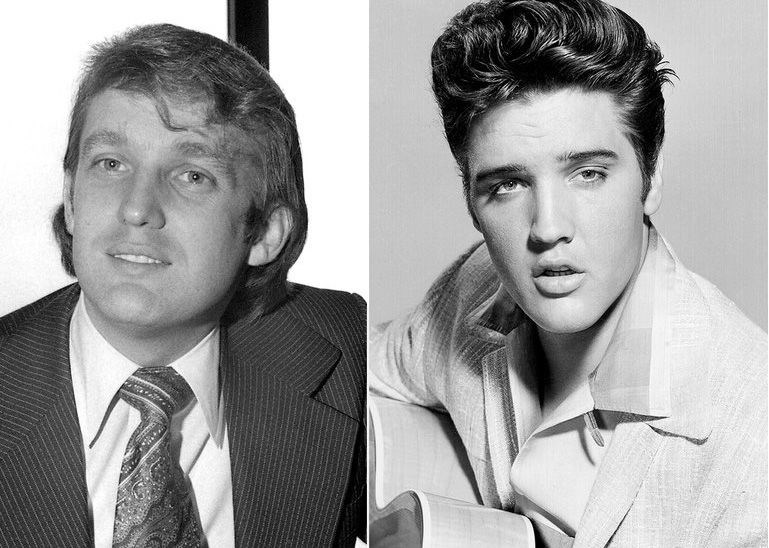 Donald Trump: Gençliğimde beni Elvis Presley'e benzetirlerdi (Birbirine ...